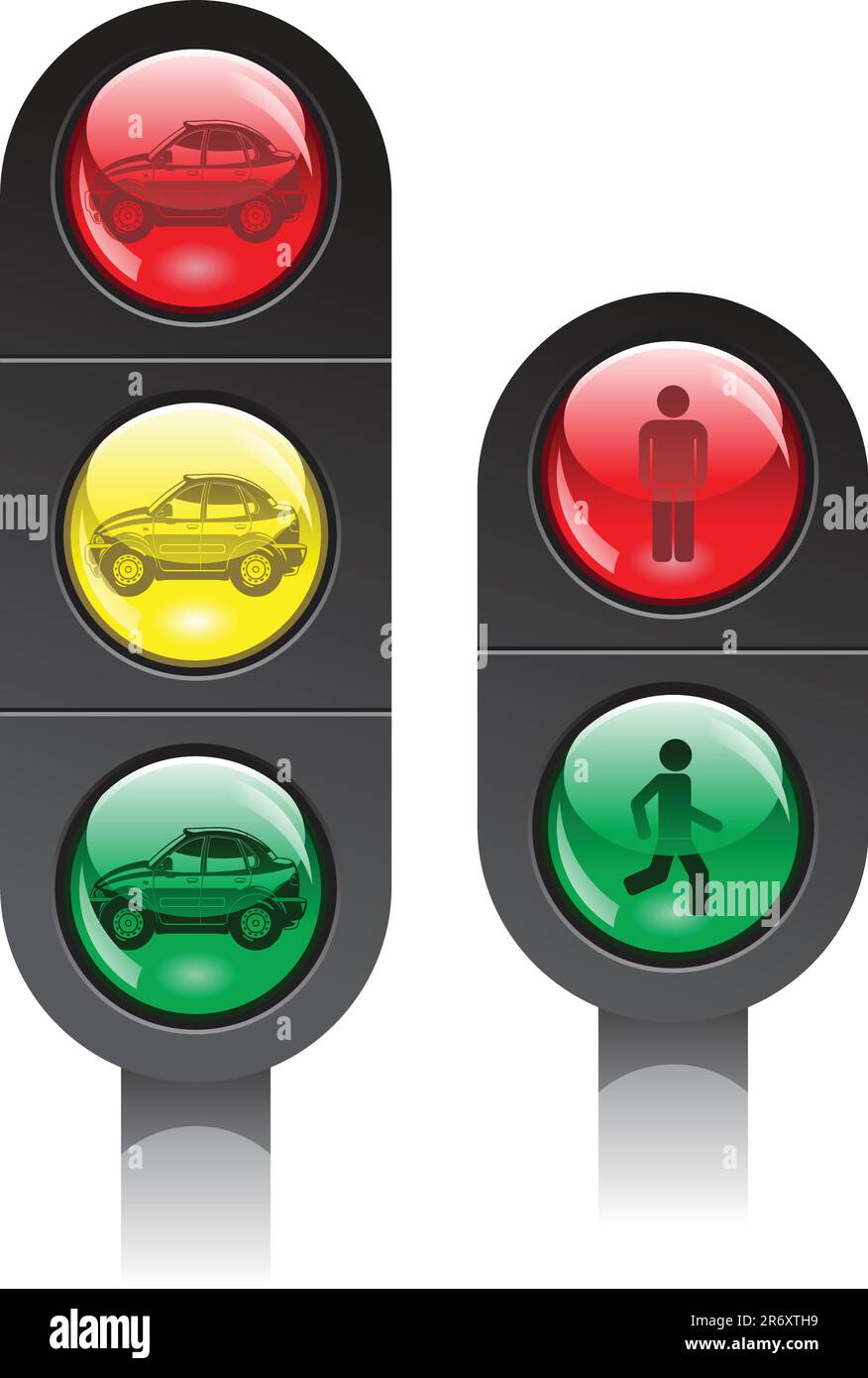 vector eps-8. illustration of the light signal. (Simple gradients only ...