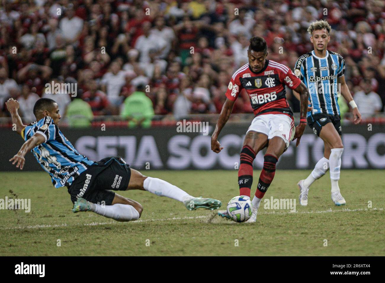 Rio De Janeiro, Brazil. 11th June, 2023. The player Bruno Henrique do ...