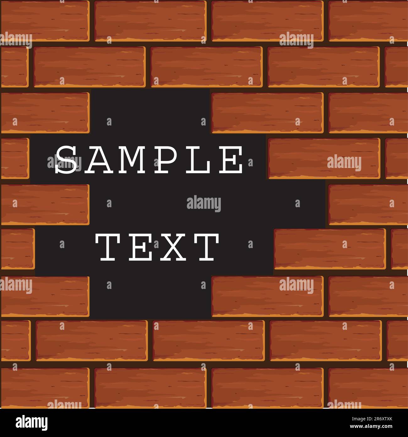 Background of a wall from a red brick. Vector Stock Vector Image & Art ...