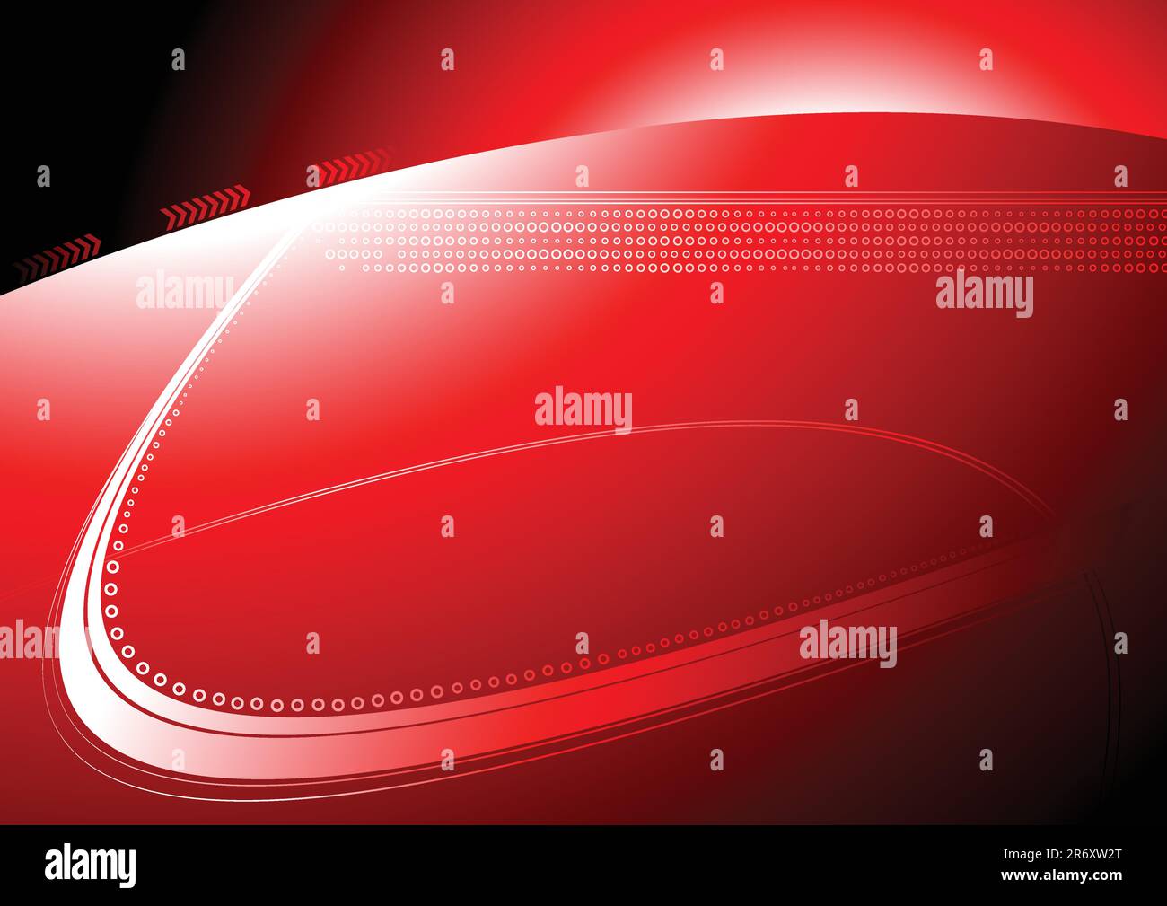 Bright red technical background with circles and lines Stock Vector ...