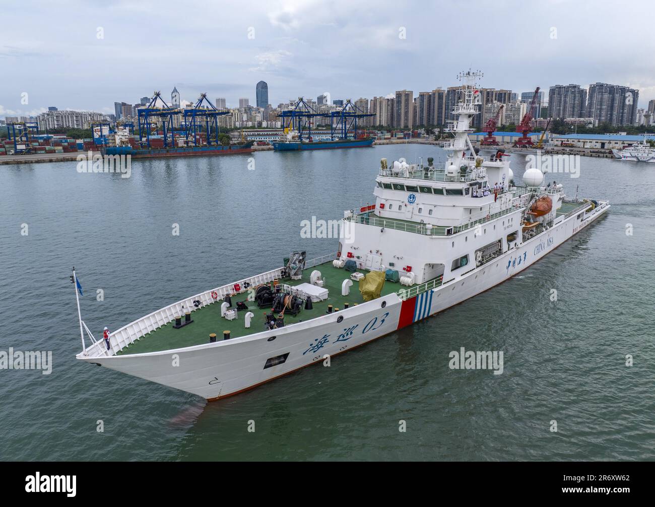 **CHINESE MAINLAND, HONG KONG, MACAU AND TAIWAN OUT** Aerial photo ...
