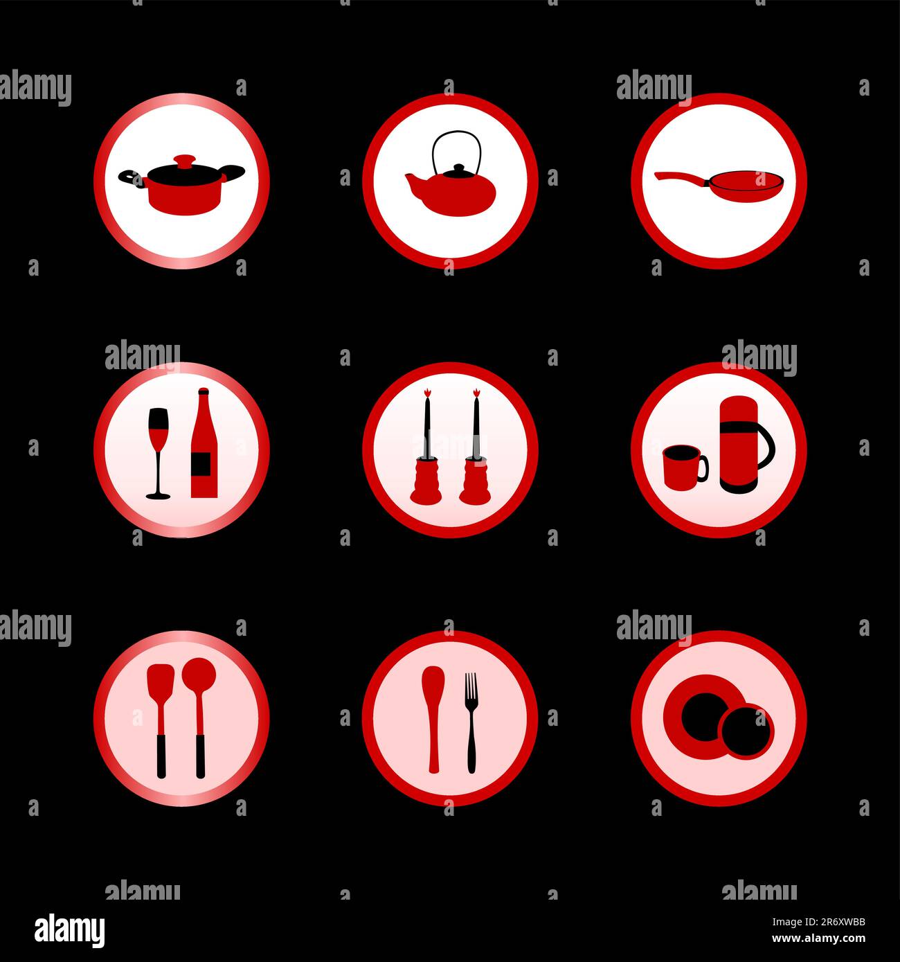 Kitchen supper Stock Vector Images - Alamy
