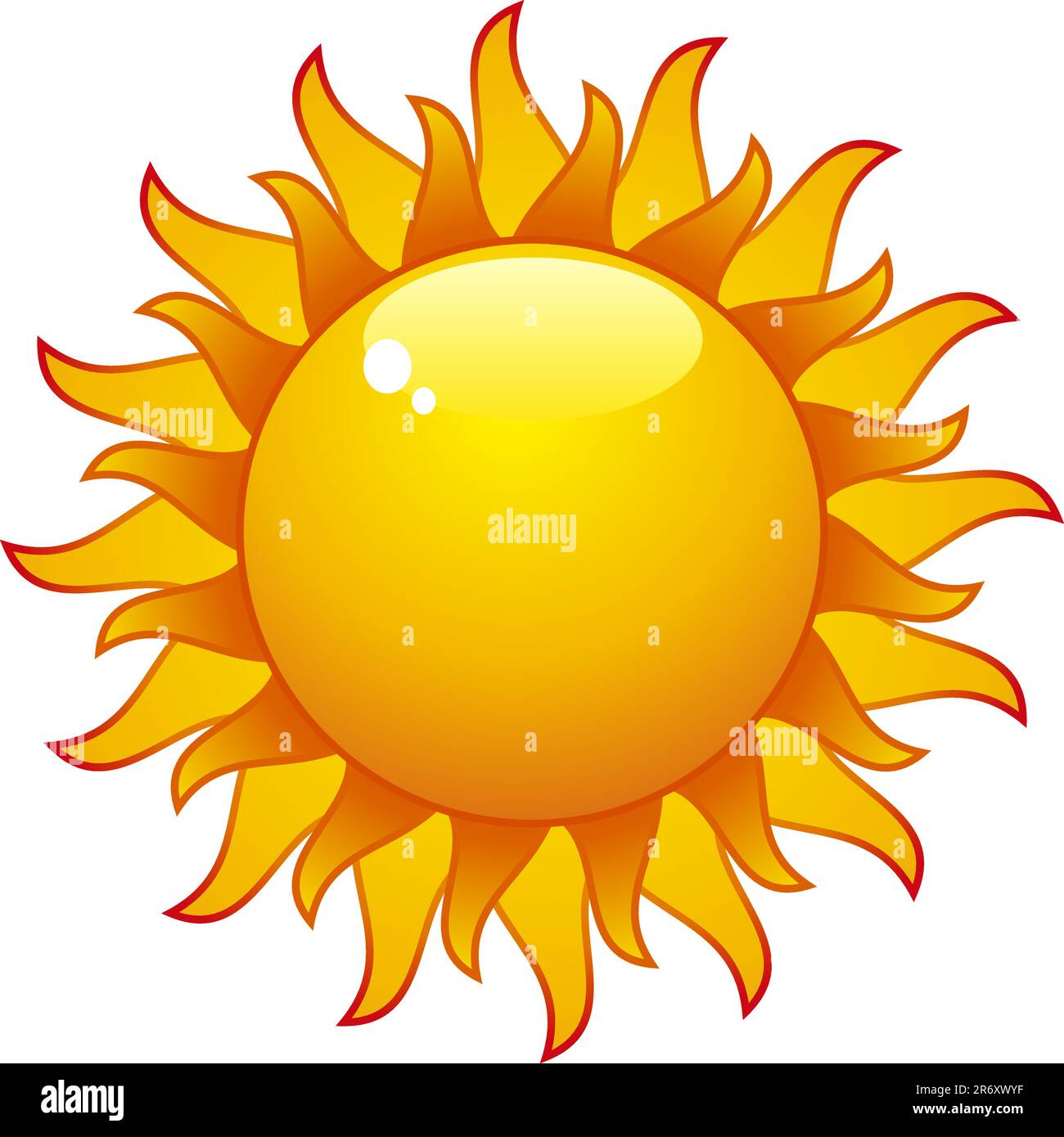 sun isolated on withe background Stock Vector Image & Art - Alamy