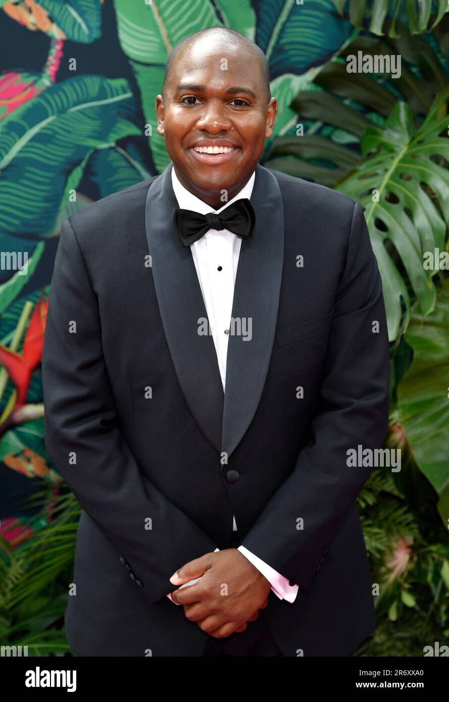 Bryan Carter arrives at the 76th annual Tony Awards on Sunday, June 11 ...