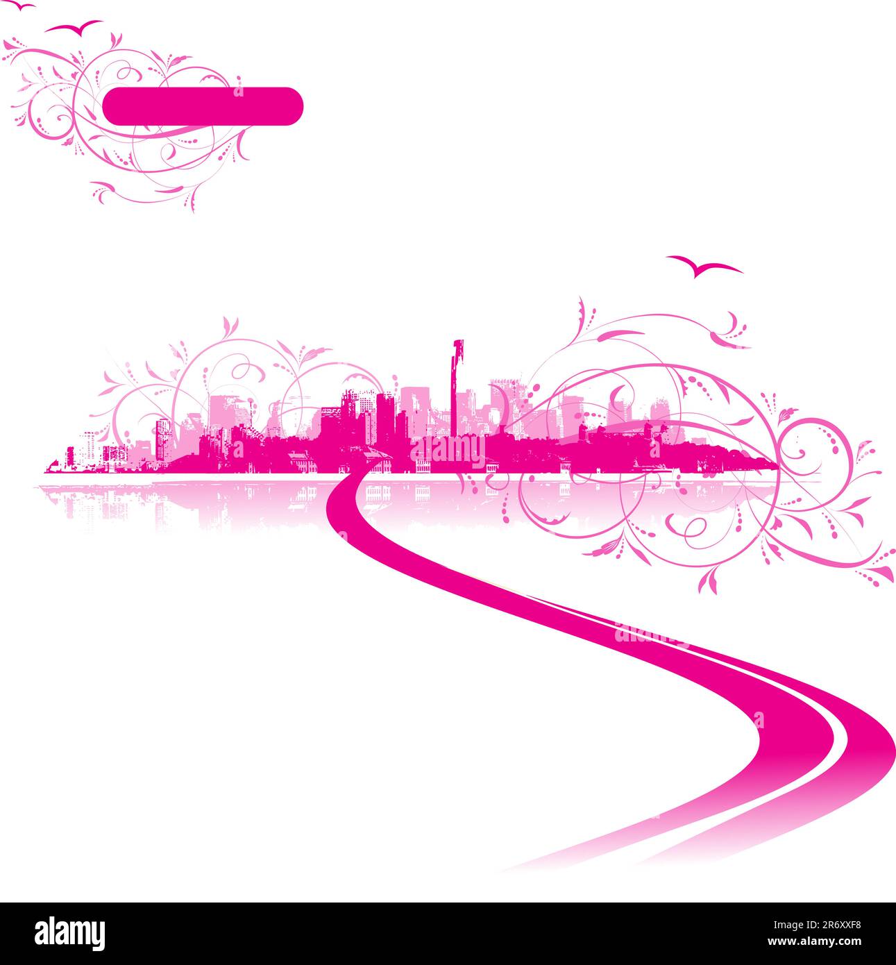 Cityscape background pink, urban art Stock Vector Image & Art - Alamy