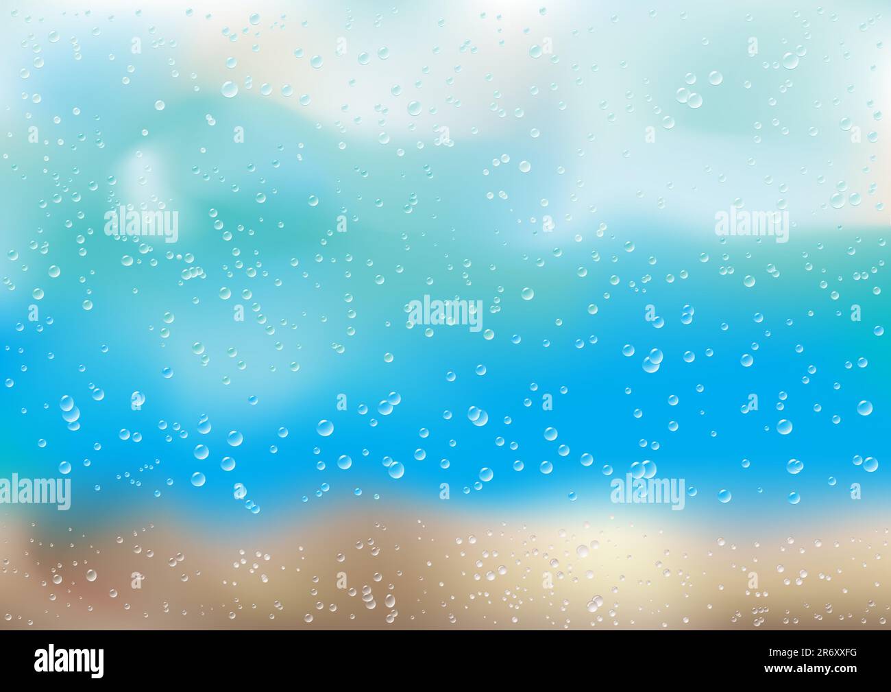 Rain on car glass Stock Vector Images - Alamy