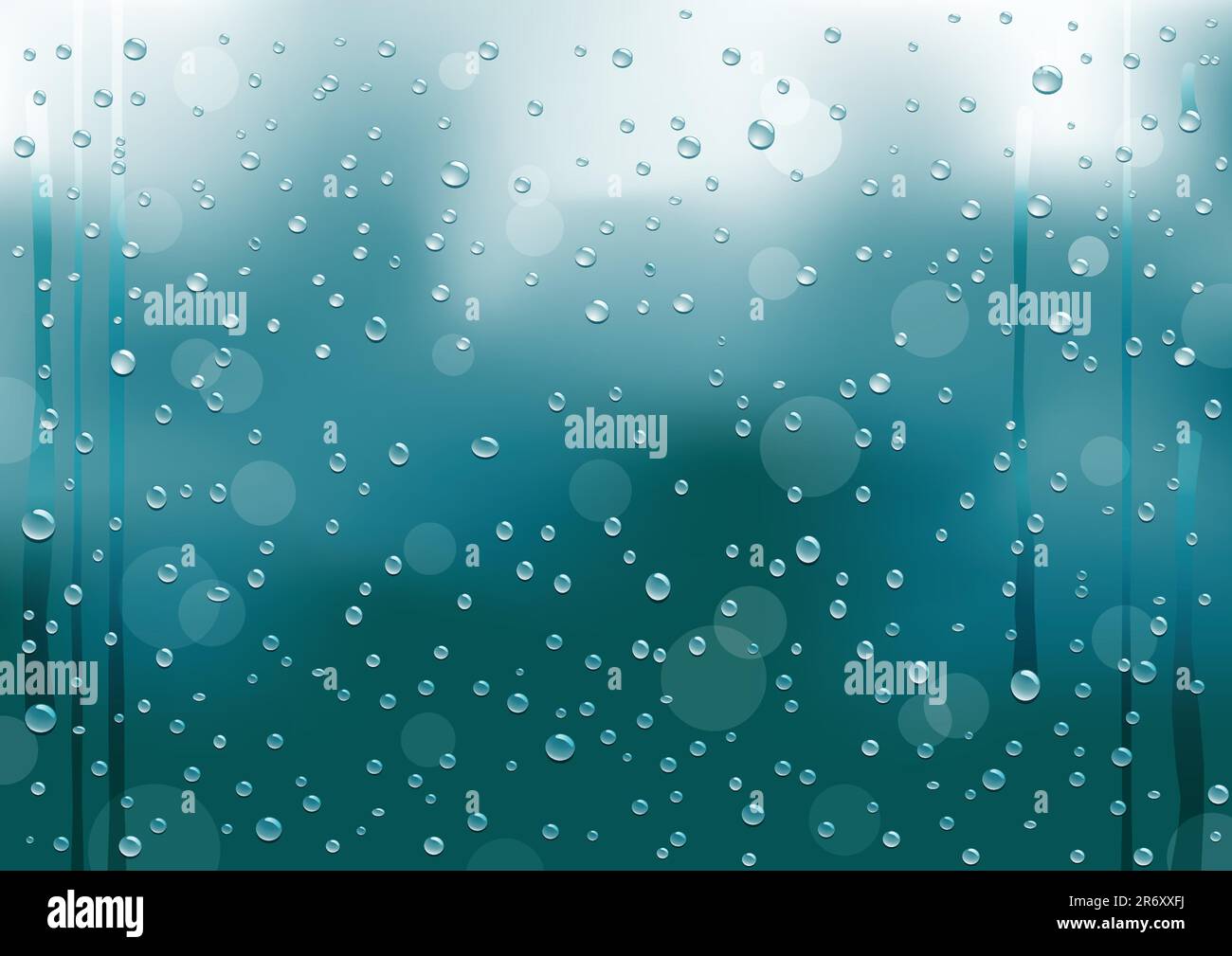 Rain on car glass Stock Vector Images - Alamy