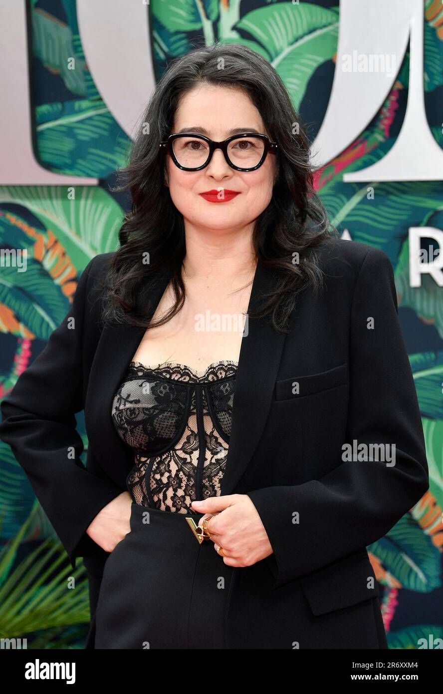 Jennifer Moeller arrives at the 76th annual Tony Awards on Sunday, June ...