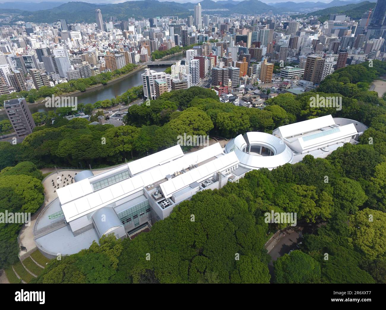 A photo shows Hiroshima City Museum of Contemporary Art (Hiroshima MOCA) in Hiropshima City ...