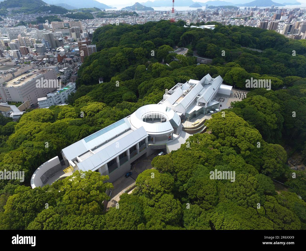 A photo shows Hiroshima City Museum of Contemporary Art (Hiroshima MOCA) in Hiropshima City ...