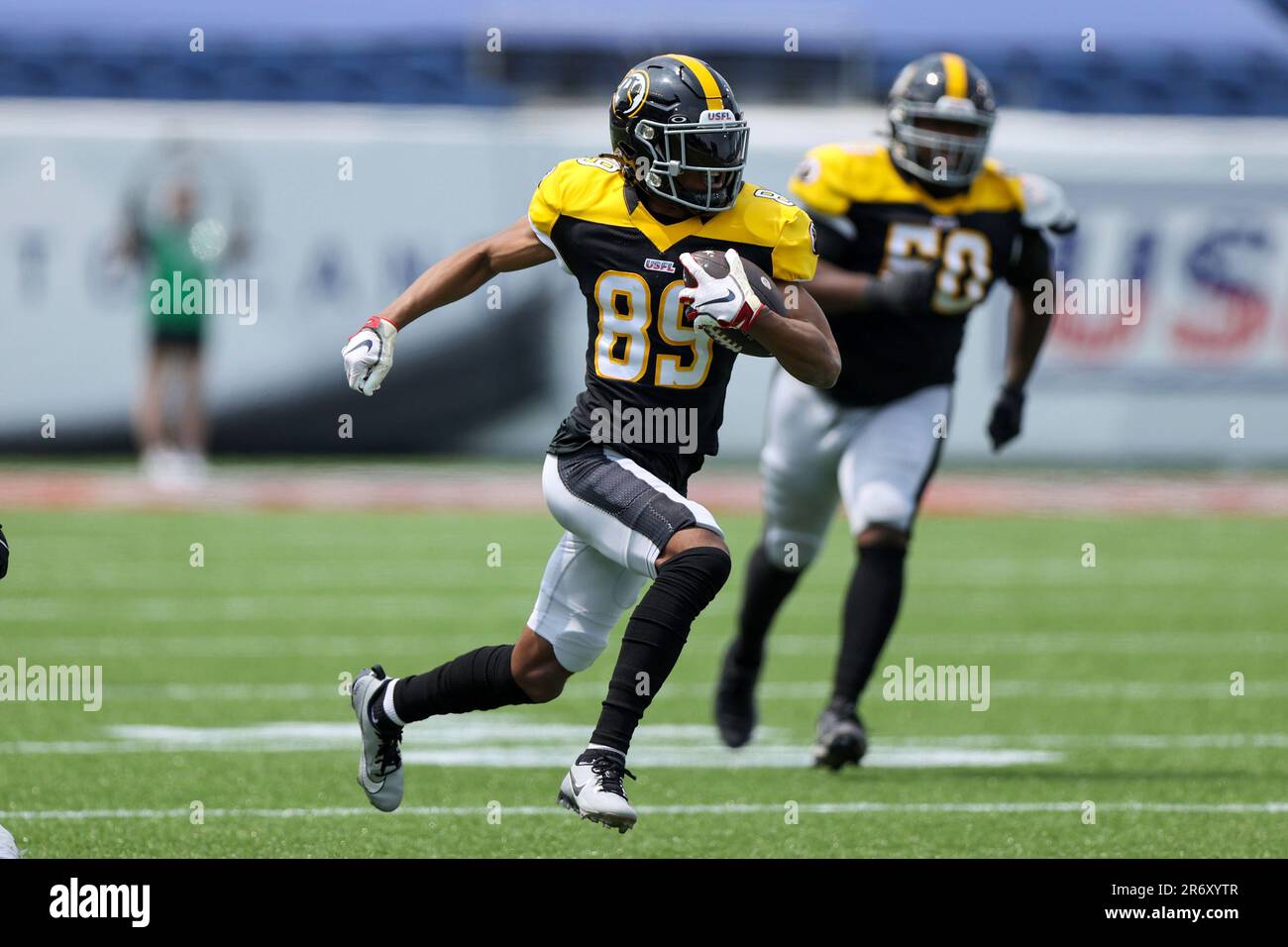 CANTON, OH - JUNE 10: Pittsburgh Maulers wide receiver Tre Walker (89 ...