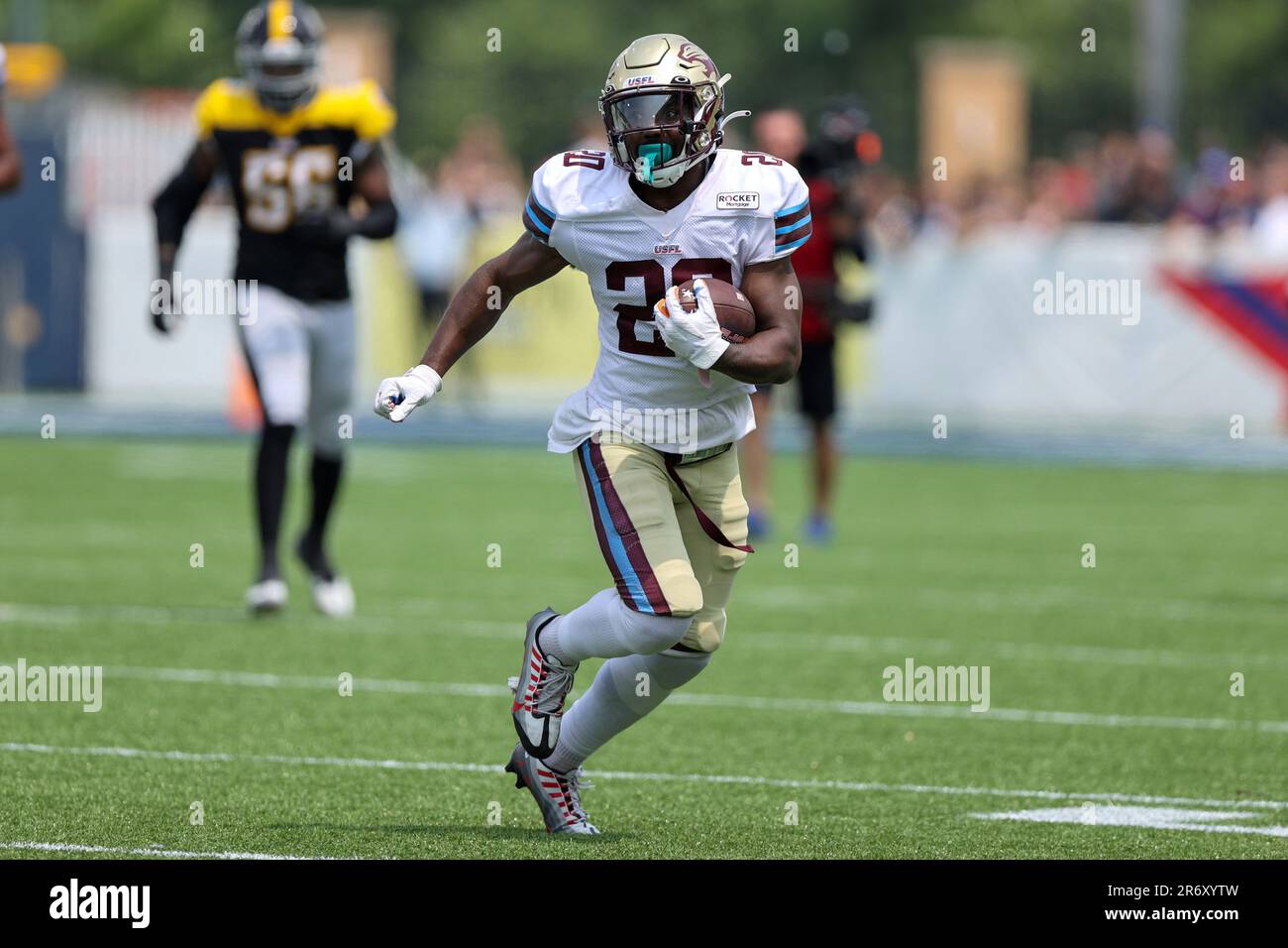 CANTON, OH - JUNE 10: Michigan Panthers wide receiver AJ Richardson (20 ...
