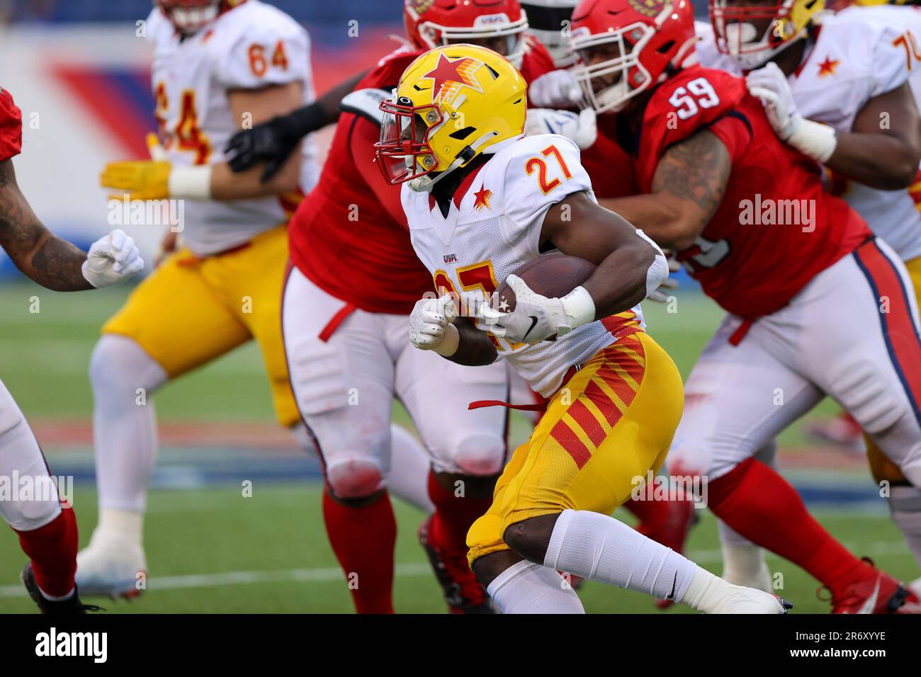 CANTON, OH - JUNE 11: Philadelphia Stars running back Dexter Williams ...
