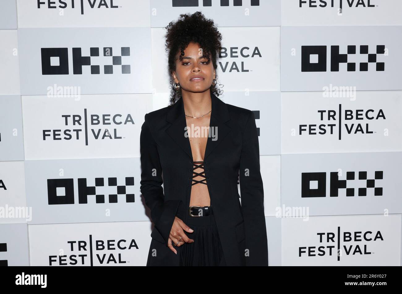 Zazie Beetz attends the premiere of "Full Circle" at OKX Theater BMCC ...