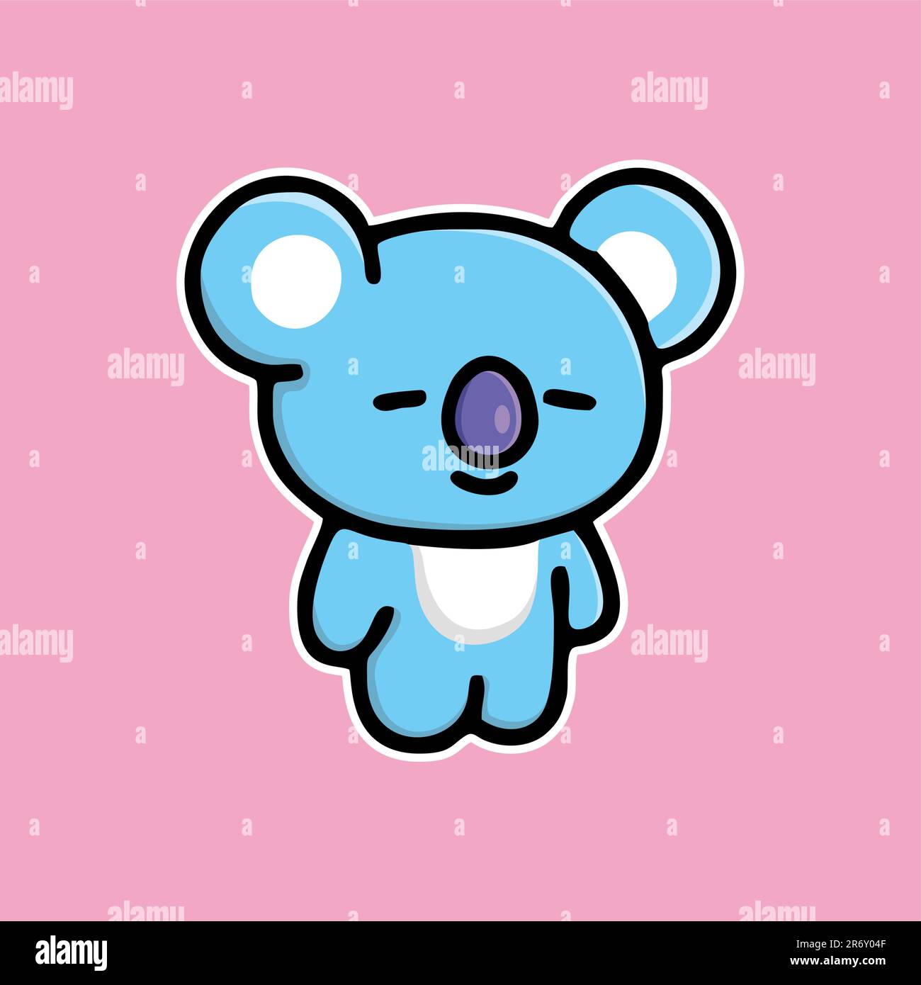 cute bt21 big set sticker concept vector design Stock Vector Image ...