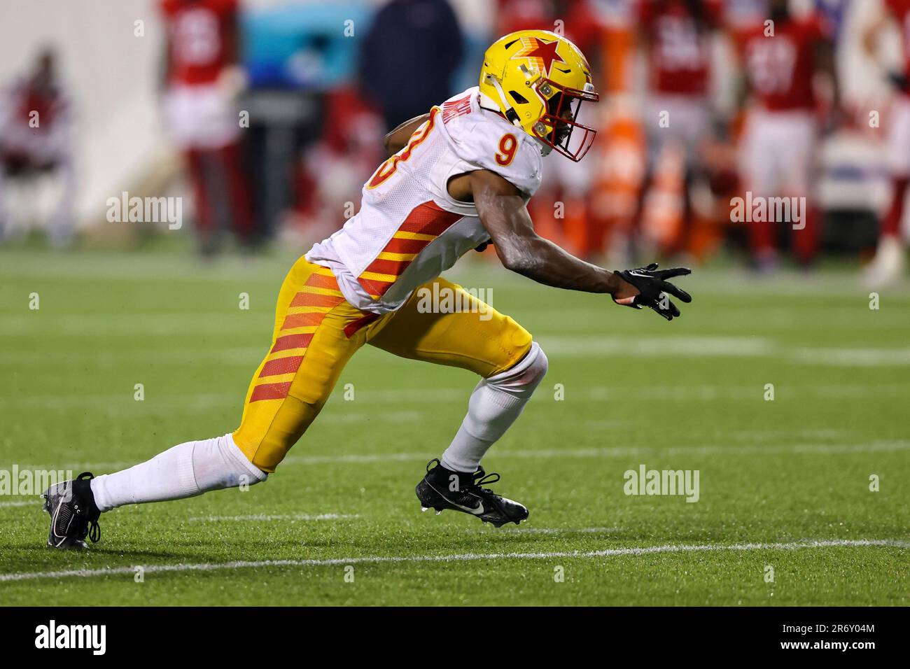 CANTON, OH - JUNE 11: Philadelphia Stars wide receiver Terry Wright (9 ...