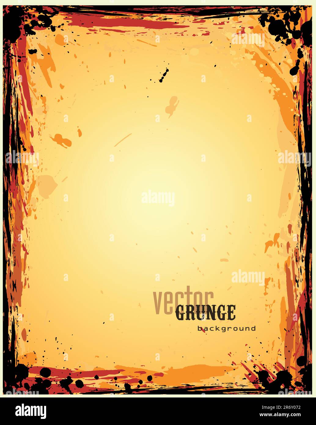 Grunge Background with Aged effect and burnt borders Stock Vector Image ...