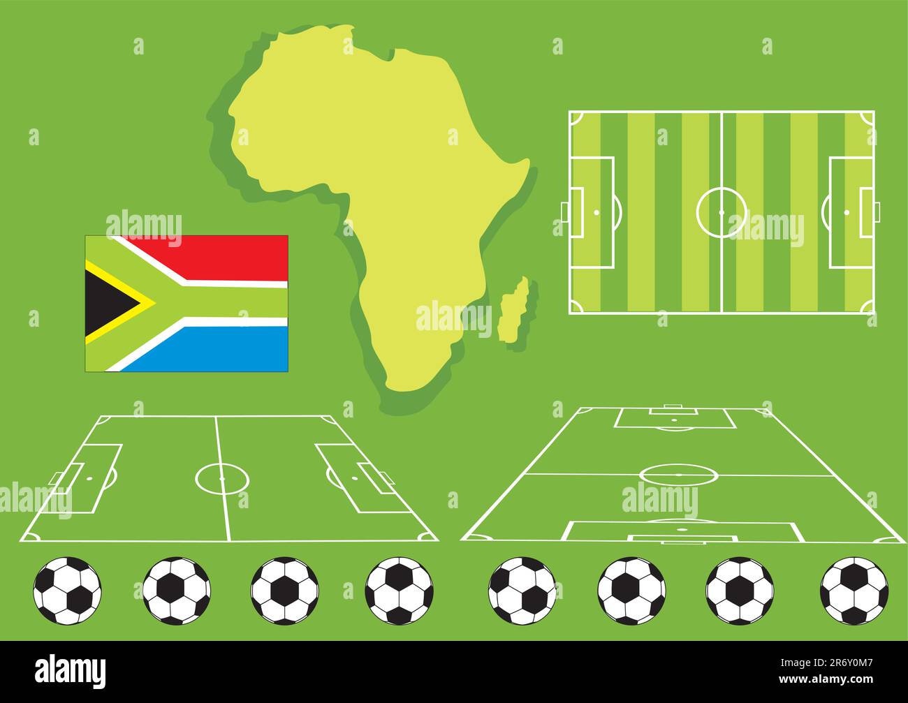 vector illustration of a soccer set Stock Vector Image & Art - Alamy