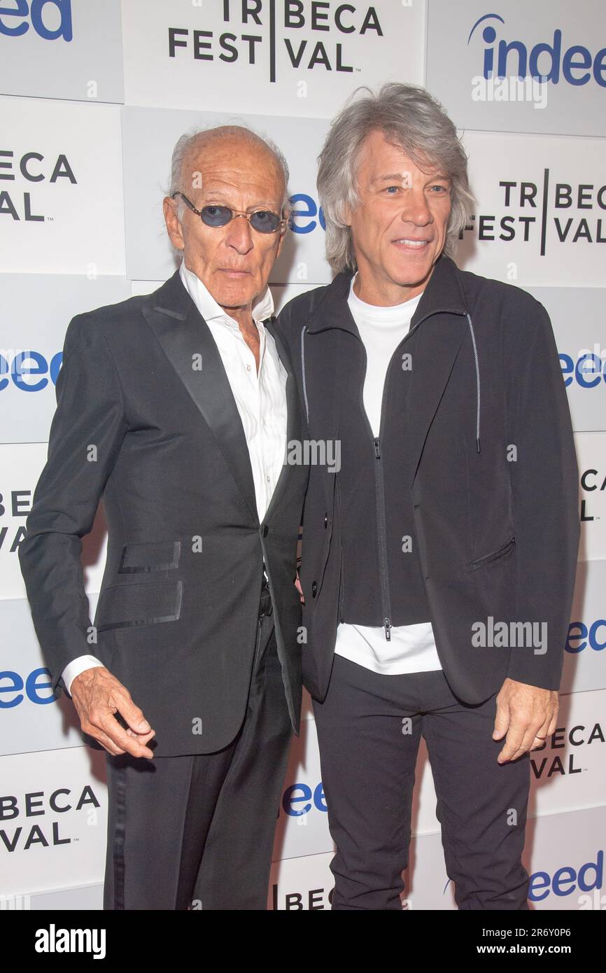 NEW YORK, NEW YORK - JUNE 11: Ron Delsener and Jon Bon Jovi attend the ...