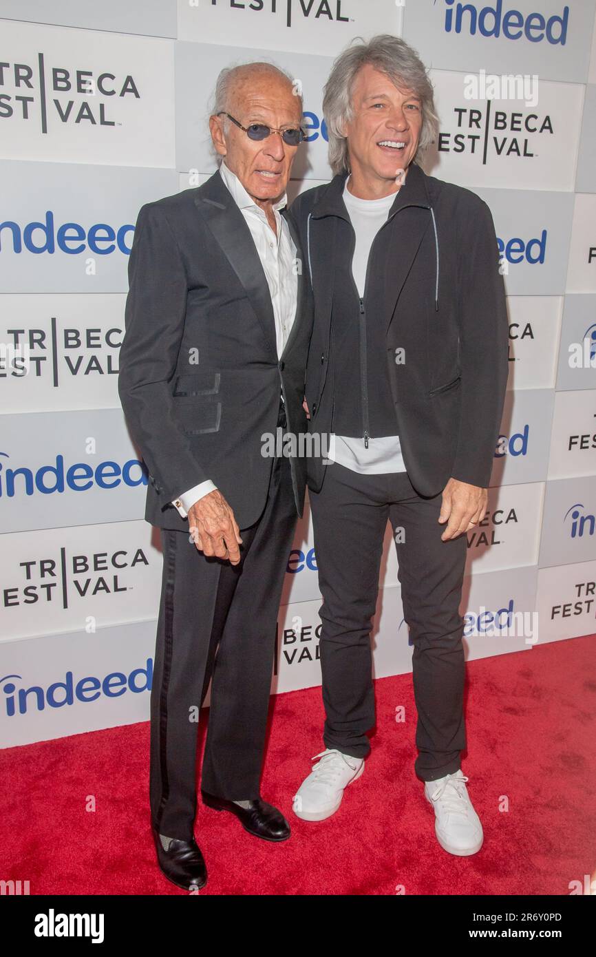 NEW YORK, NEW YORK - JUNE 11: Ron Delsener and Jon Bon Jovi attend the ...