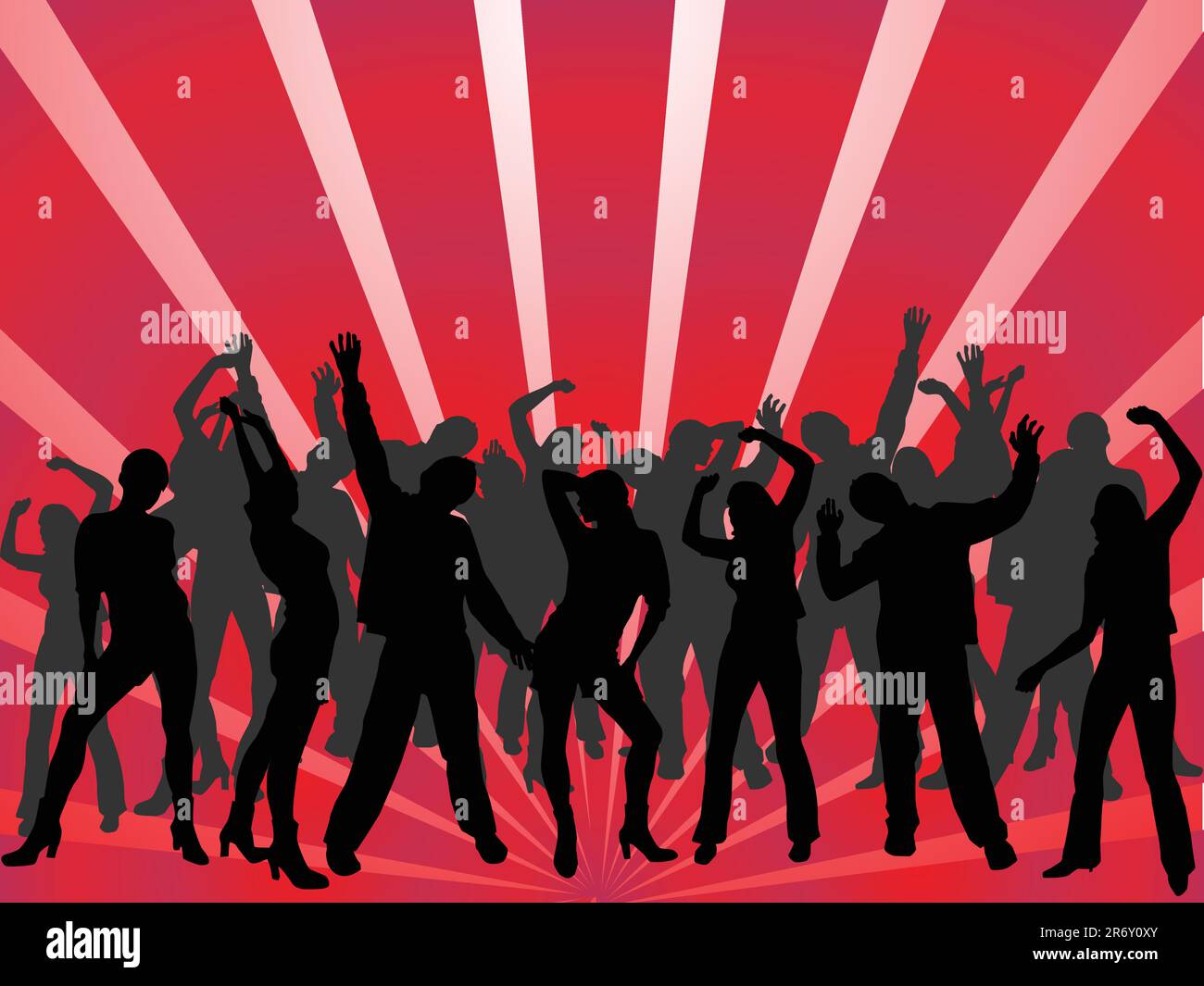 Rock disco man crowd Stock Vector Images - Alamy