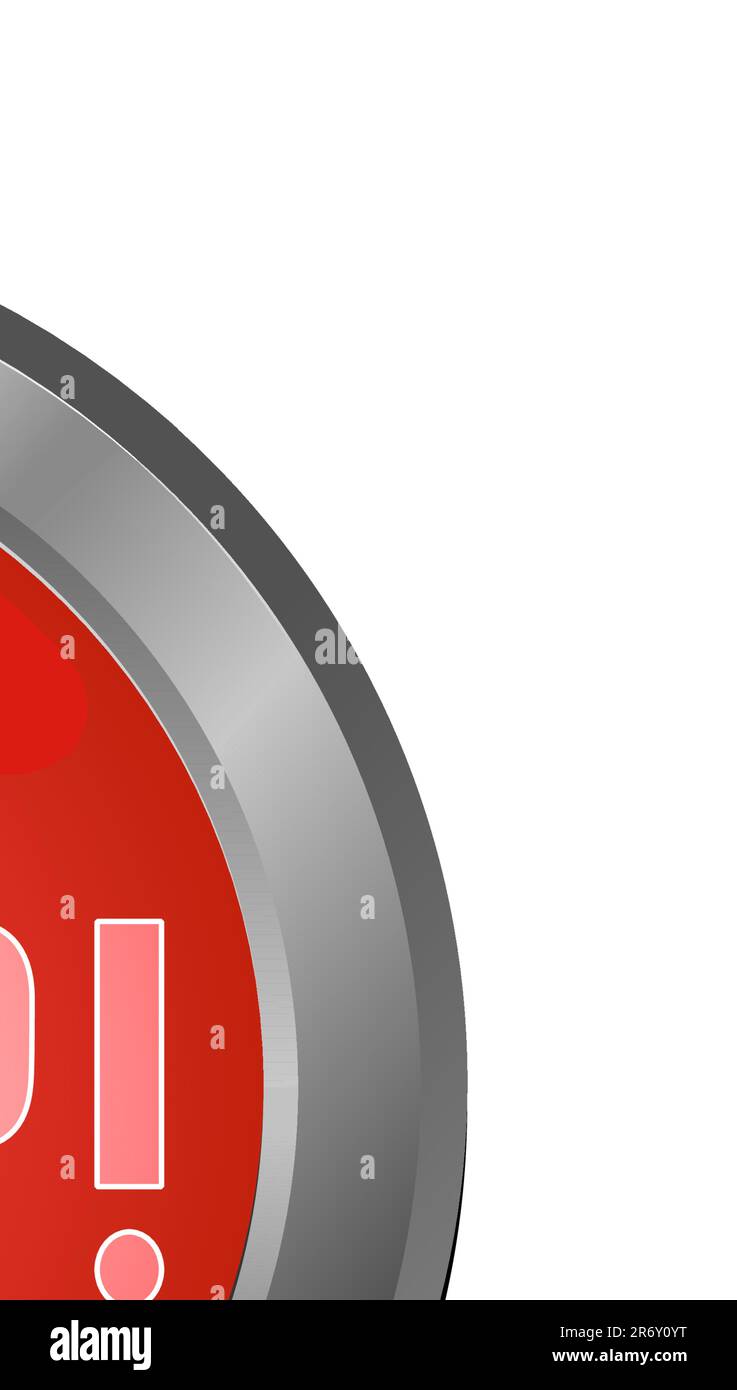 red help button on white, isolated, vector illustration Stock Vector ...