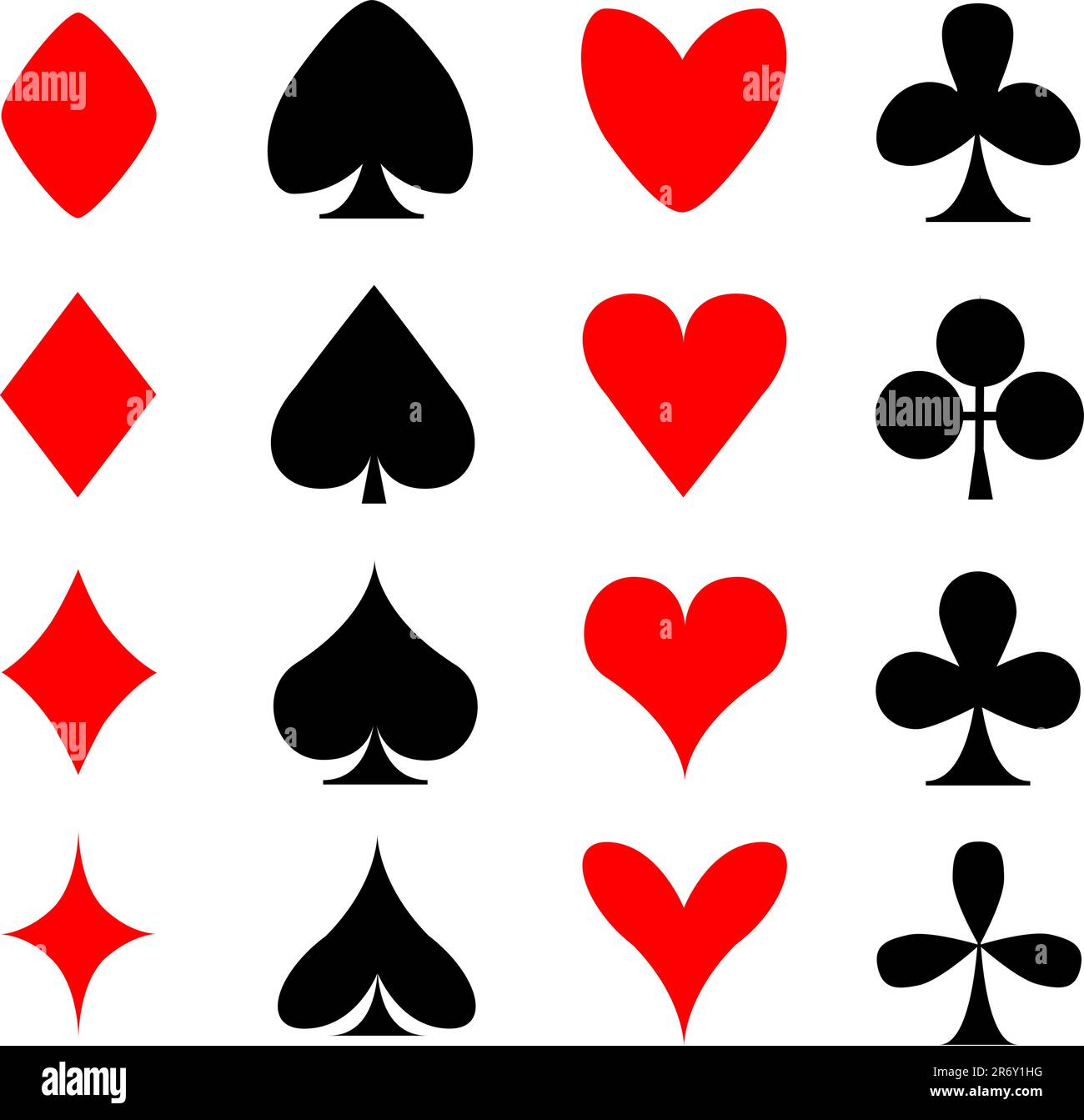Colours for playing cards poker Stock Vector Image & Art - Alamy