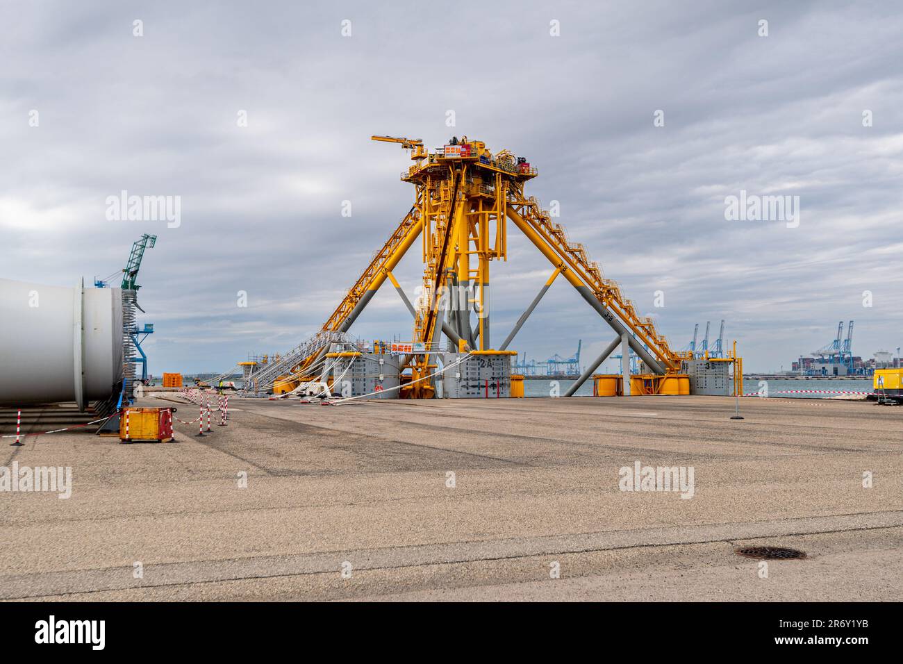 View of the float moored at the Provence Grand-Large floating offshore ...