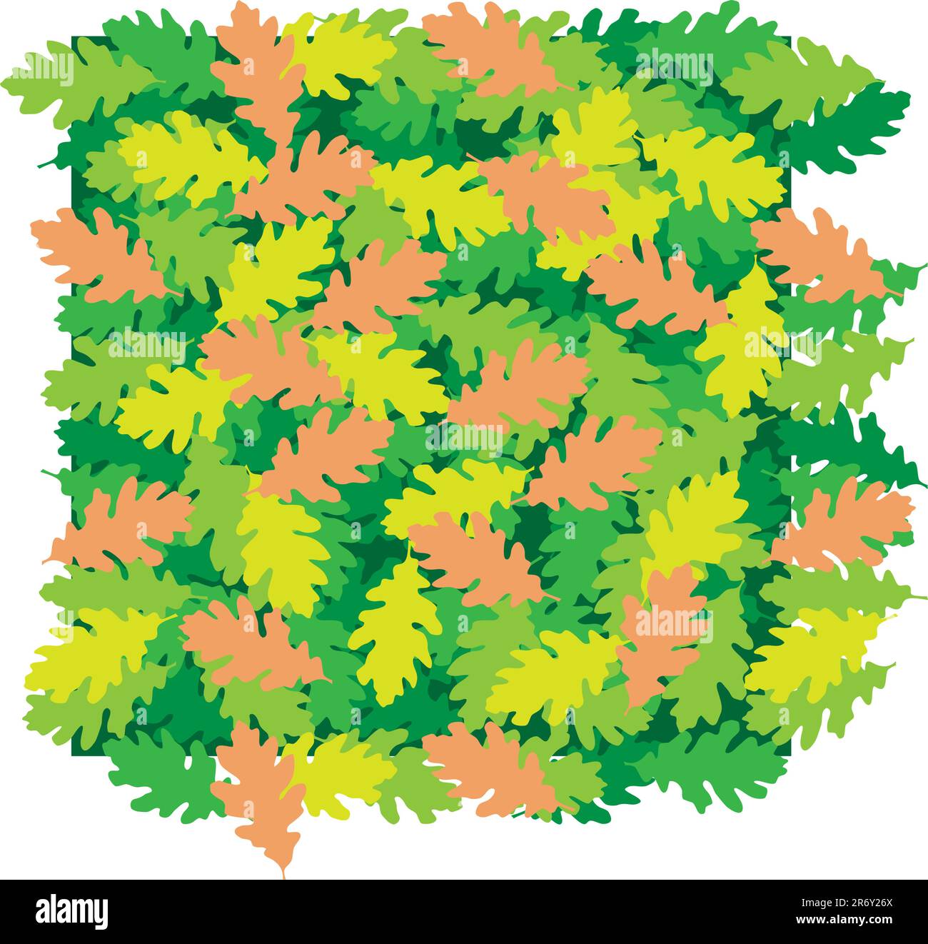 Oak colors leaves texture for background design Stock Vector Image ...