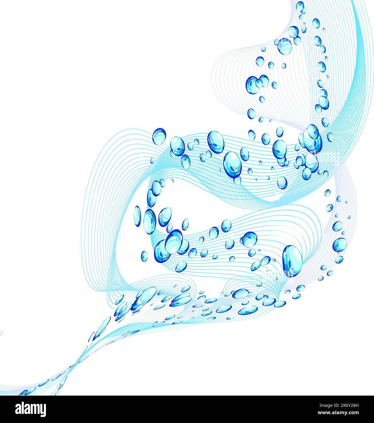 Abstract water vector background with bubbles of air Stock Vector Image ...