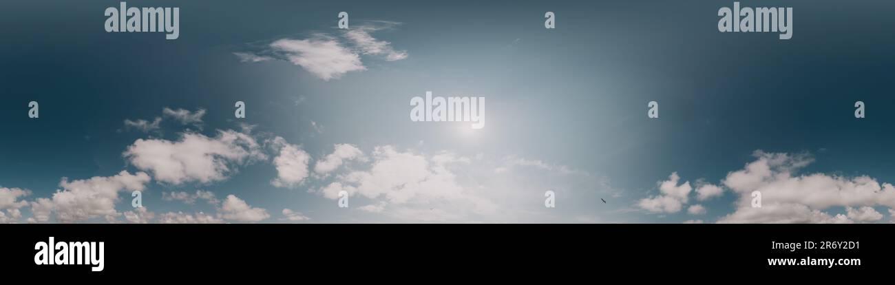 Neon green sky panorama with Cirrus clouds. Seamless hdr 360 degree ...