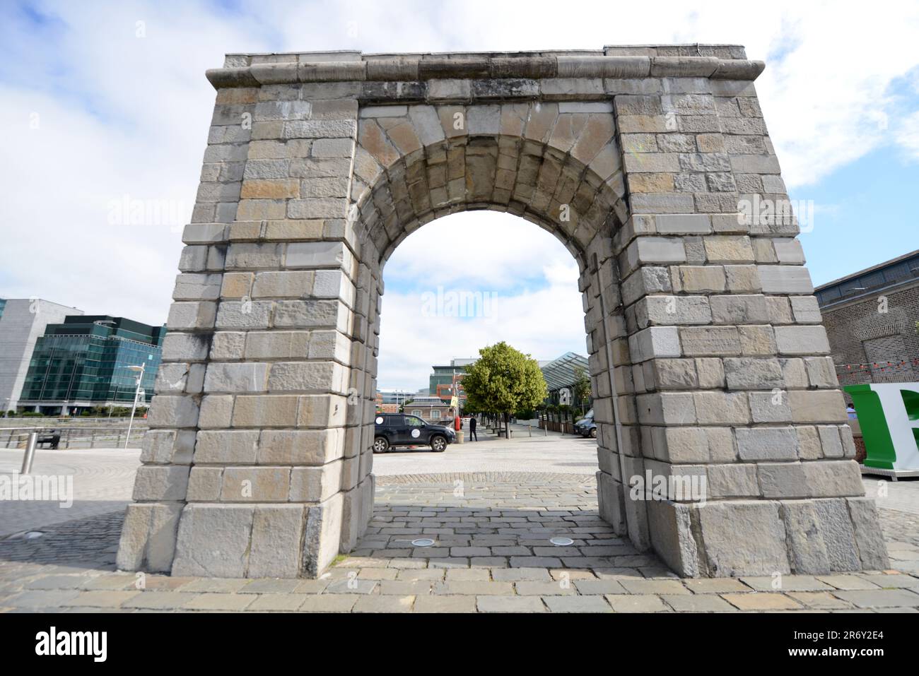The Triumphal Arch by the EPIC The Irish Emigration Museum in Dublin ...