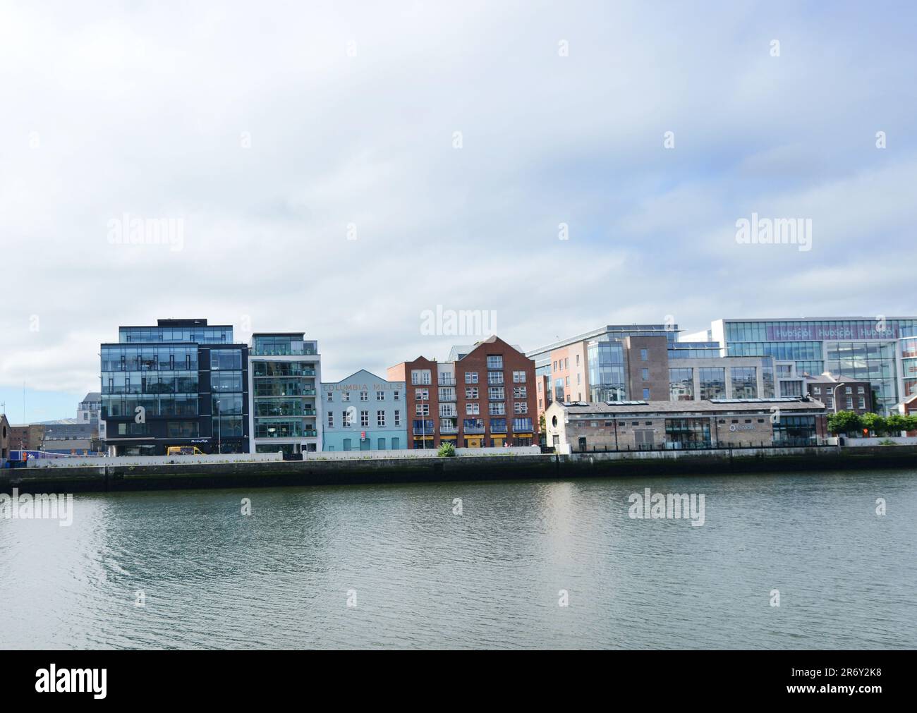 Rapid urban development along the River Liffey waterfront in Dublin ...