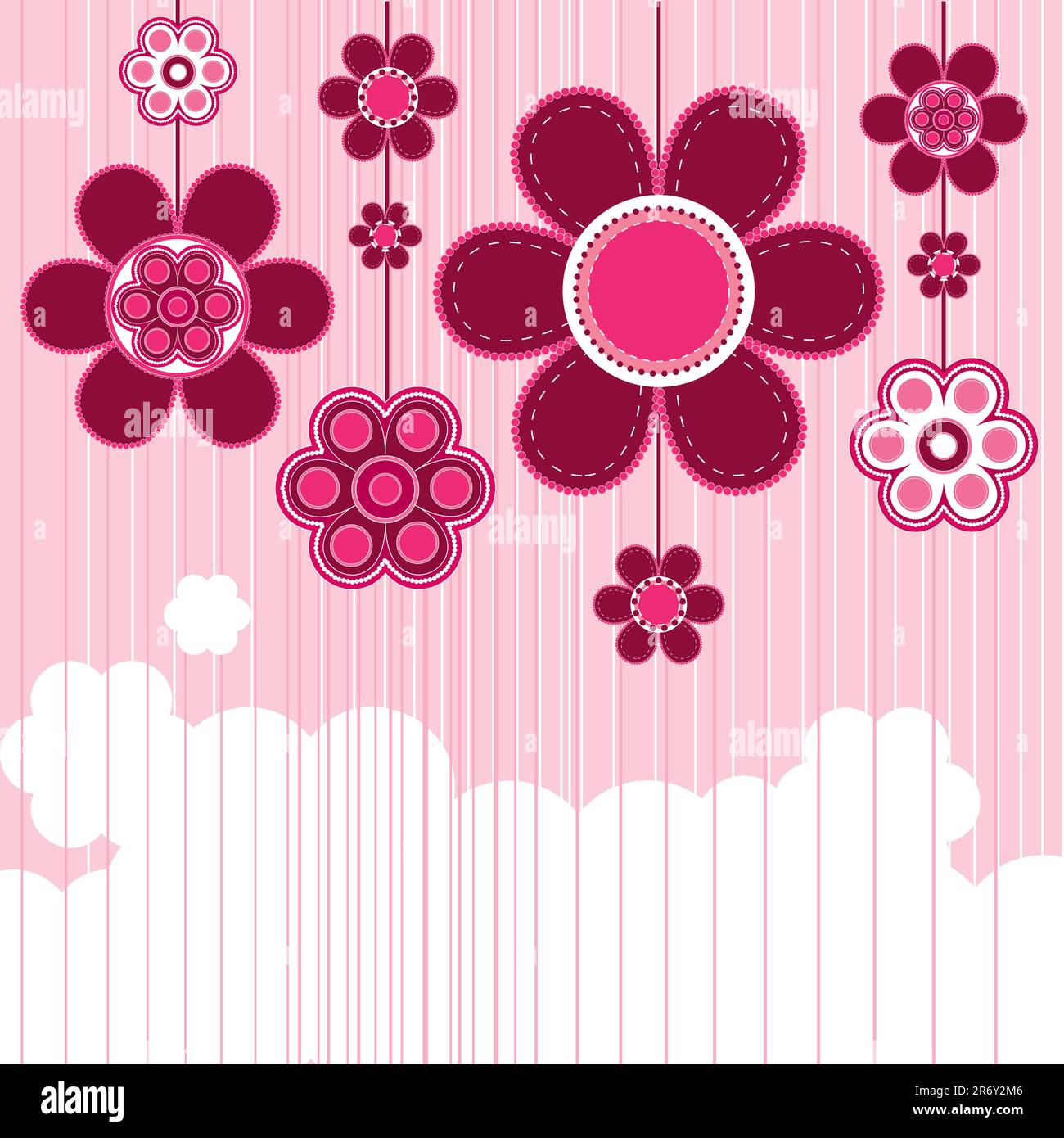 Abstract flowers background.2010 Stock Vector Image & Art - Alamy