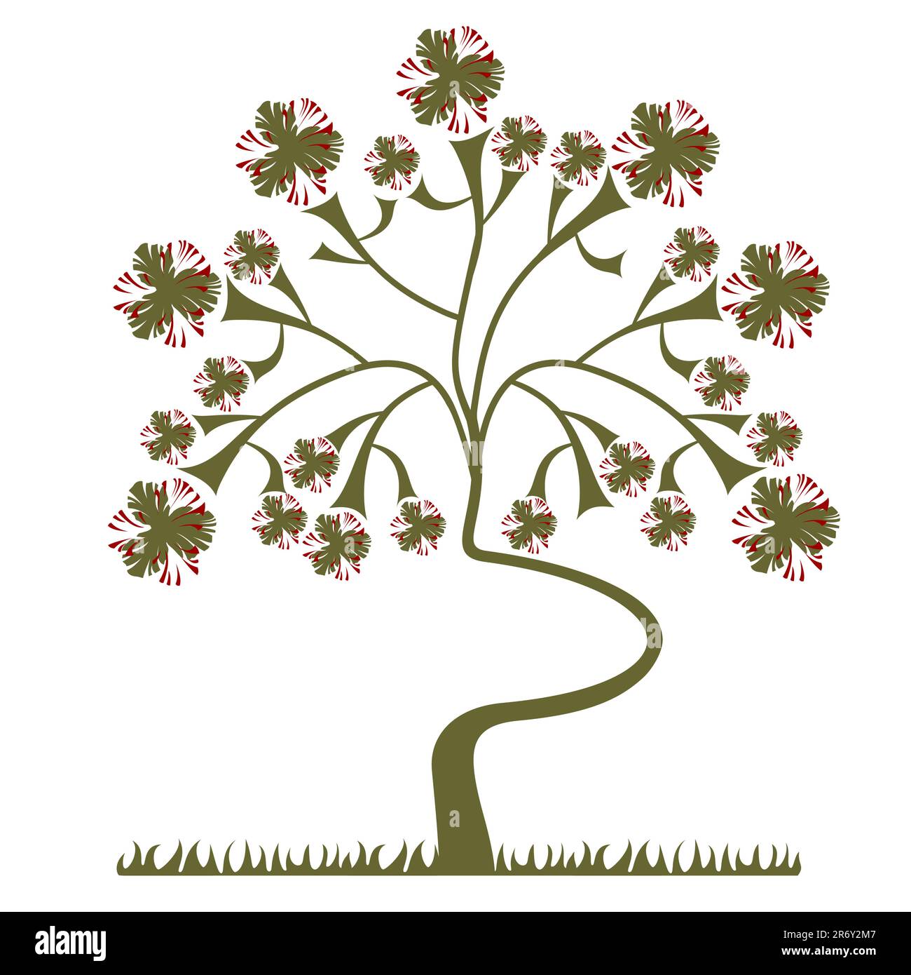 background with a tree Stock Vector Image & Art - Alamy