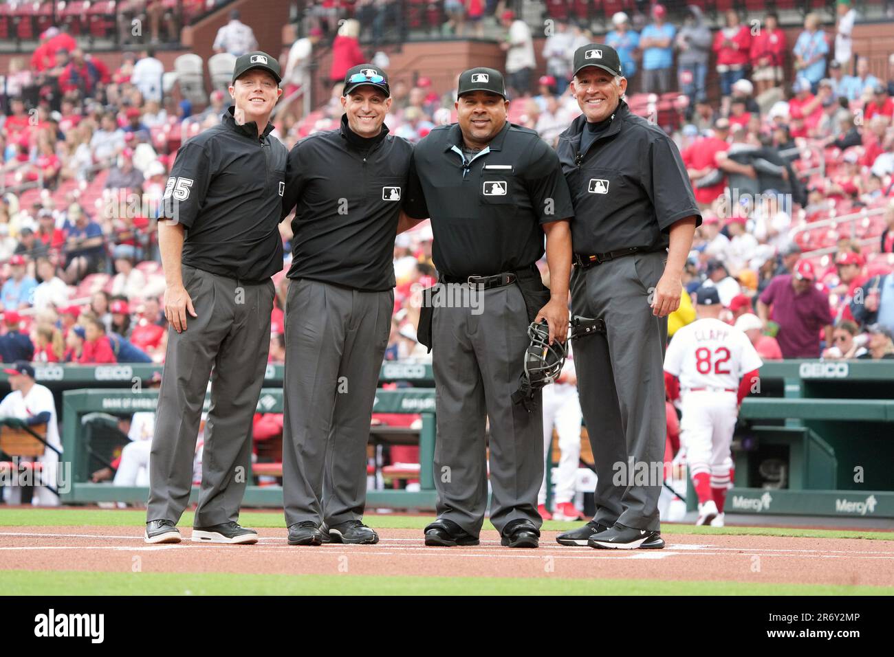 St. Louis, United States. 11th June, 2023. Major League Umpires (L to R ...