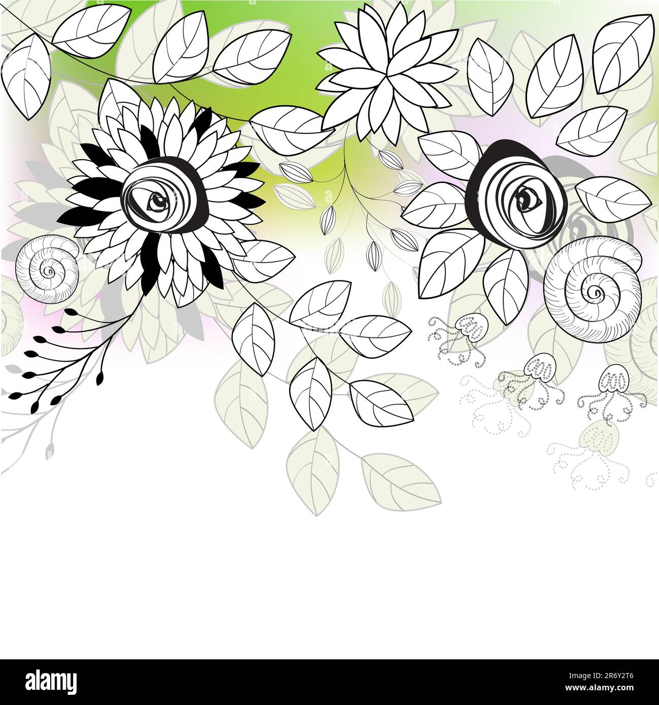 Original background with flowers Stock Vector Image & Art - Alamy