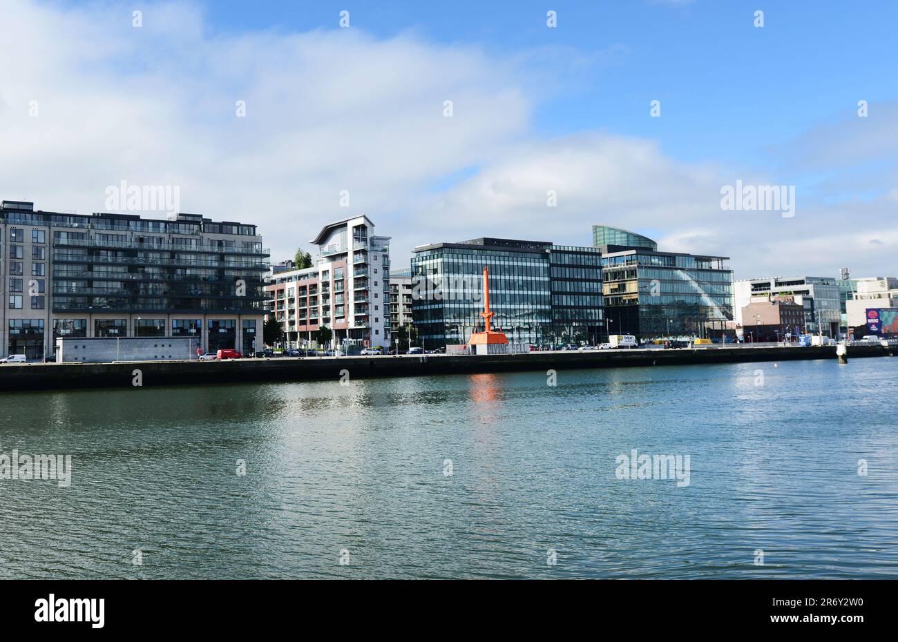 Rapid urban development along the River Liffey waterfront in Dublin ...