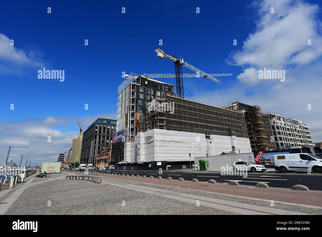 Rapid urban development along the River Liffey waterfront in Dublin ...