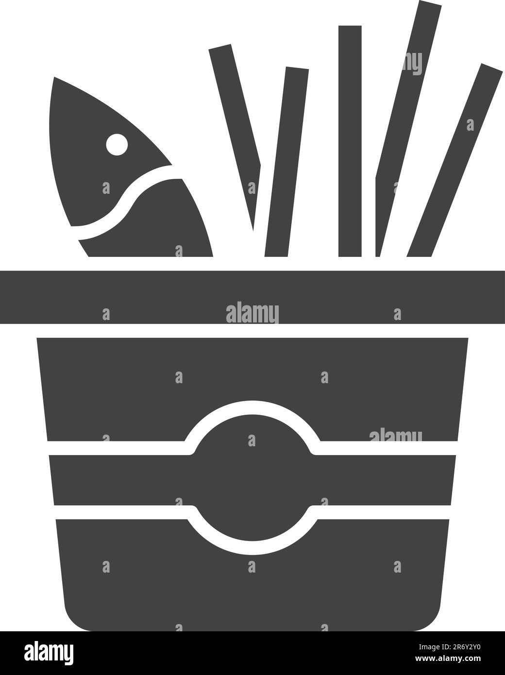 Chips icon outline line Black and White Stock Photos & Images - Alamy