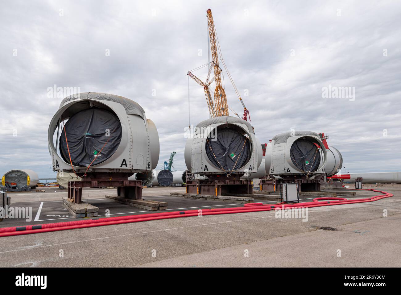 Parts of offshore wind farm hi-res stock photography and images - Alamy