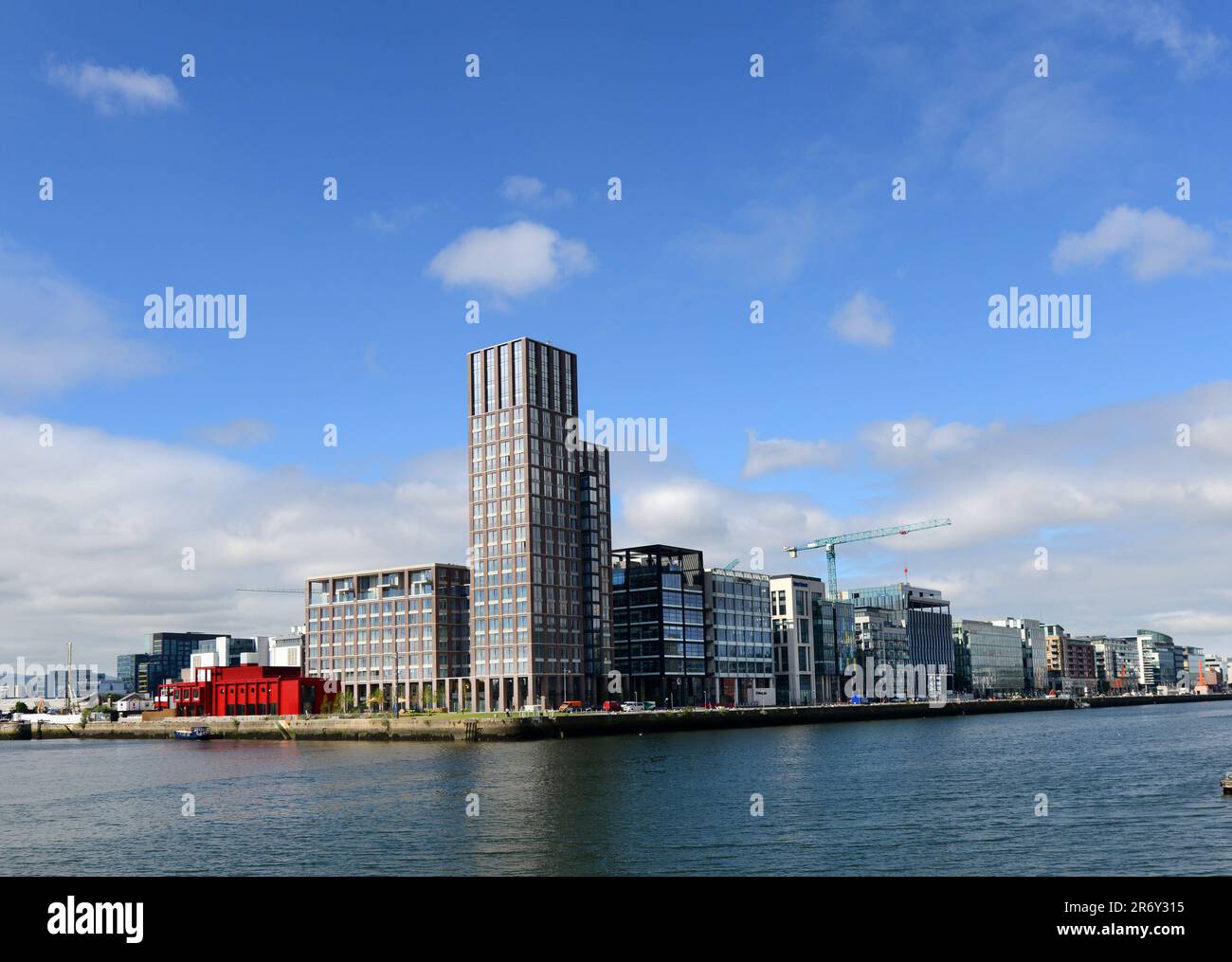 Rapid urban development along the River Liffey waterfront in Dublin ...