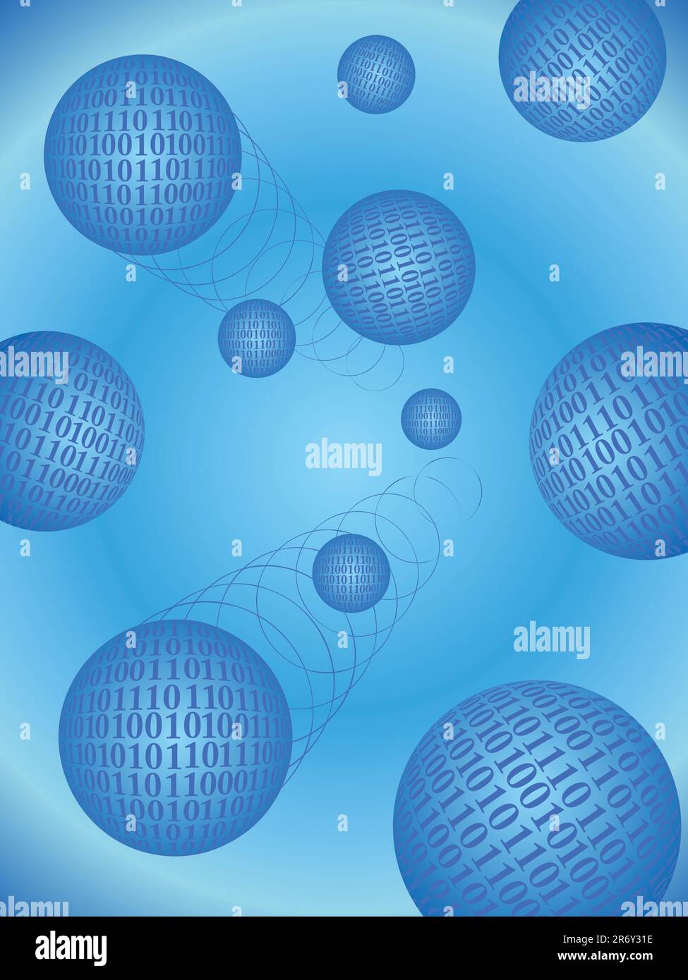 vector illustration of digital spheres Stock Vector Image & Art - Alamy