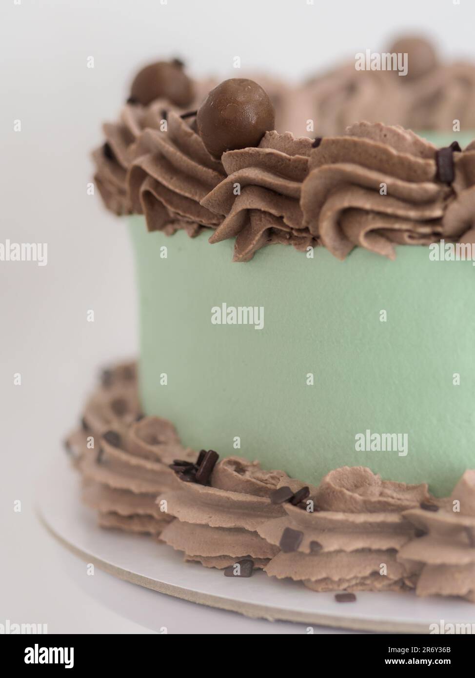 frosted icing elegnt cake with funny lettering topping. Mothers day ...