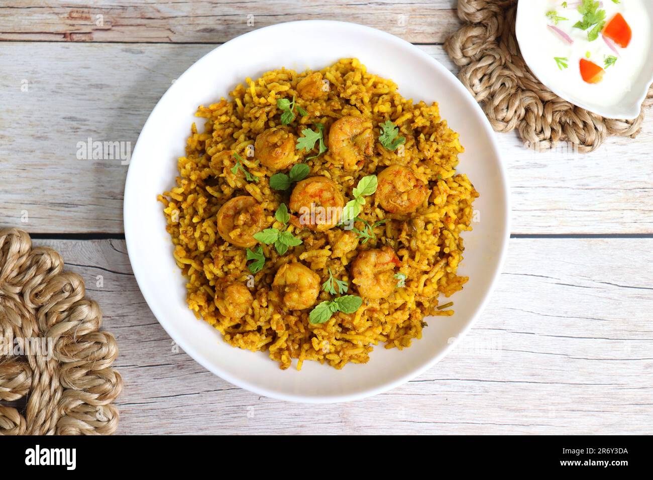 Prawns Biryani or shrimp Pulao. also called jheenga pilaf or jhinga ...