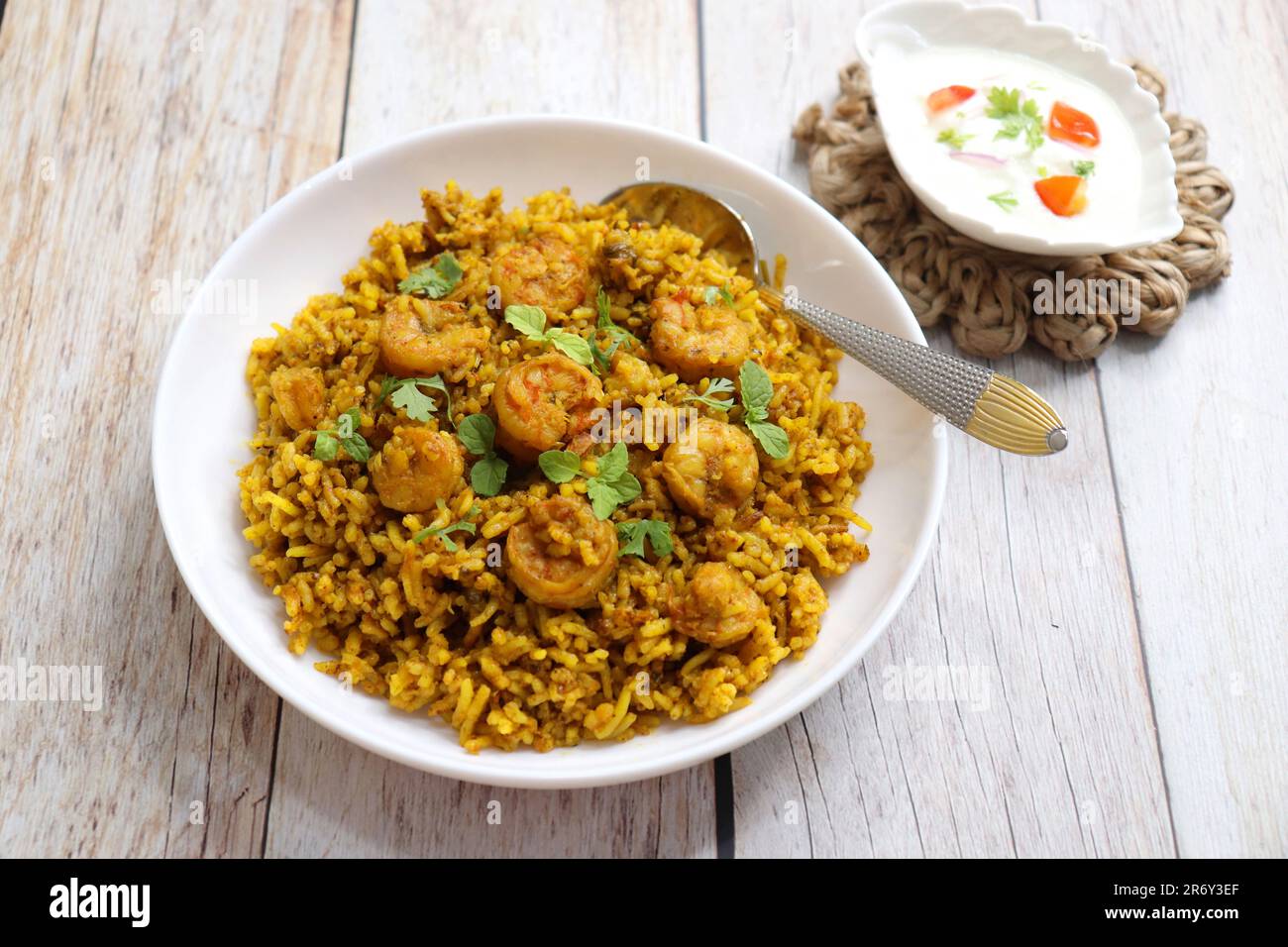 Prawns Biryani or shrimp Pulao. also called jheenga pilaf or jhinga ...