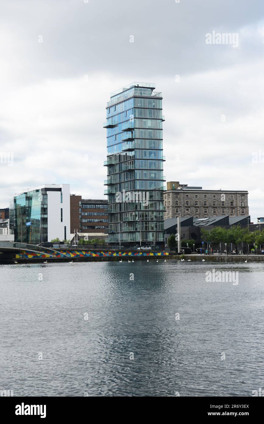 Modern buildings changing the skyline around the Grand Canal Square in ...