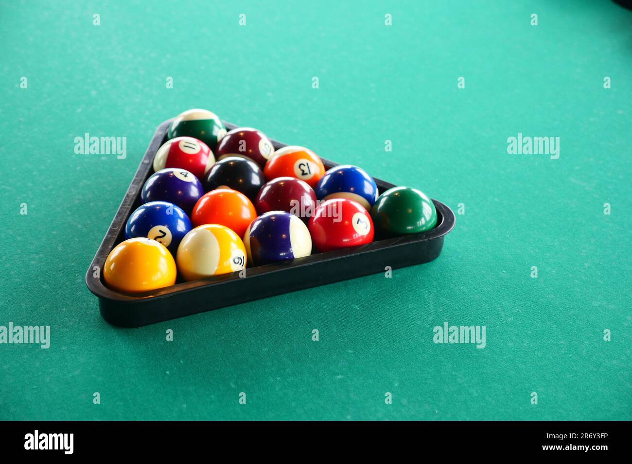 Table billiards ball top view hi-res stock photography and images - Alamy