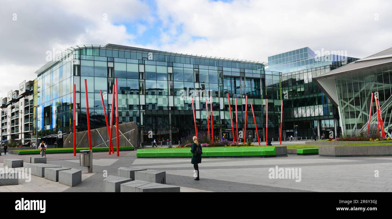 Grand Canal Square in Dublin, Ireland Stock Photo - Alamy