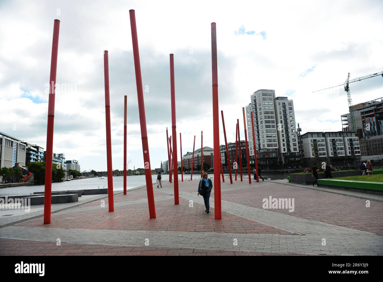 Grand Canal Square in Dublin, Ireland Stock Photo - Alamy